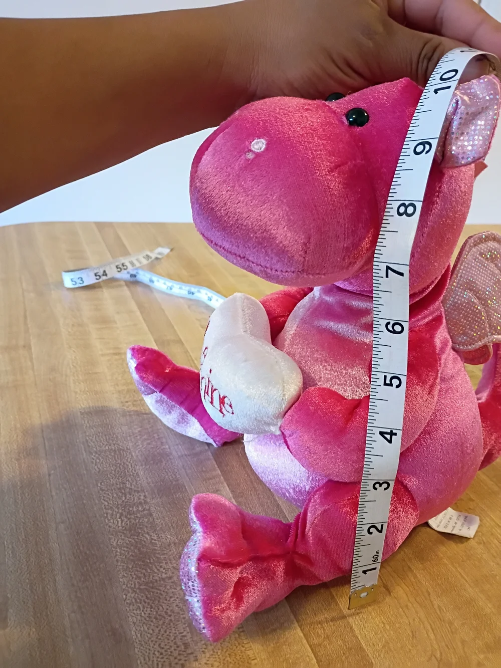 Toys | Hot Pink Plush Hippo Holding Be Mine Heart | Poshmark